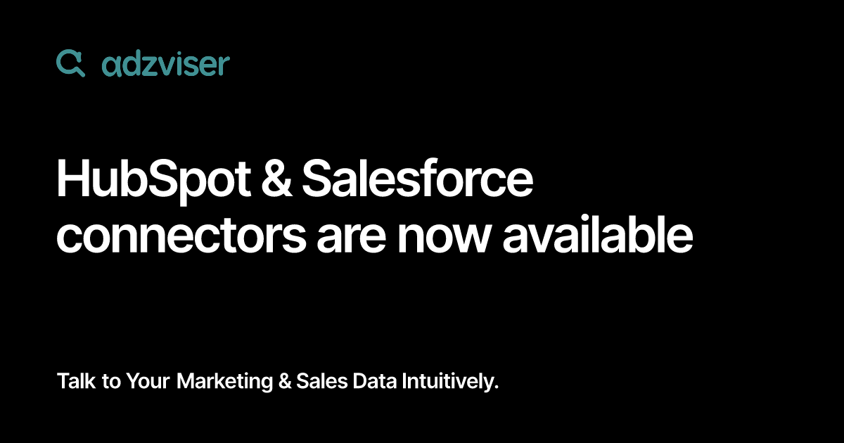 HubSpot & Salesforce connectors are now available